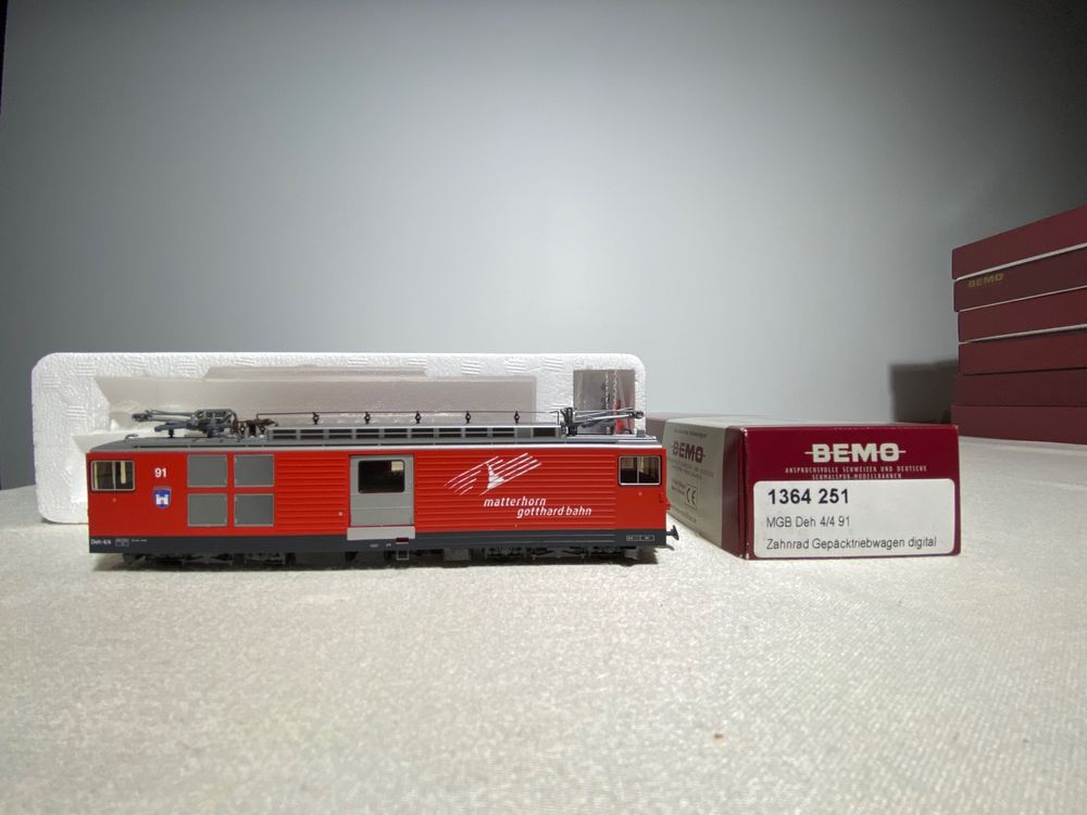 BEMO MGB Deh 4/4 91 Zahnrad Gepäcktriebwagen digital (Neu (gemäss ...
