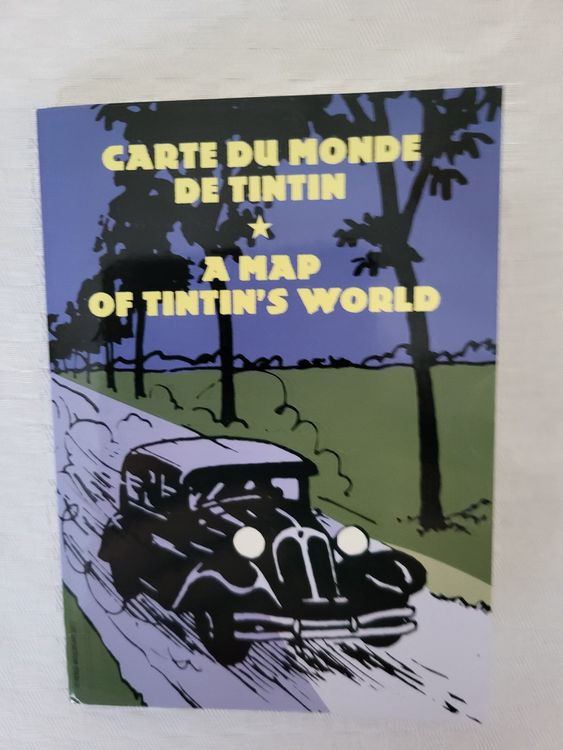 TINTIN : Carte du monde de Tintin * A map of Tintin's World | Acheter ...
