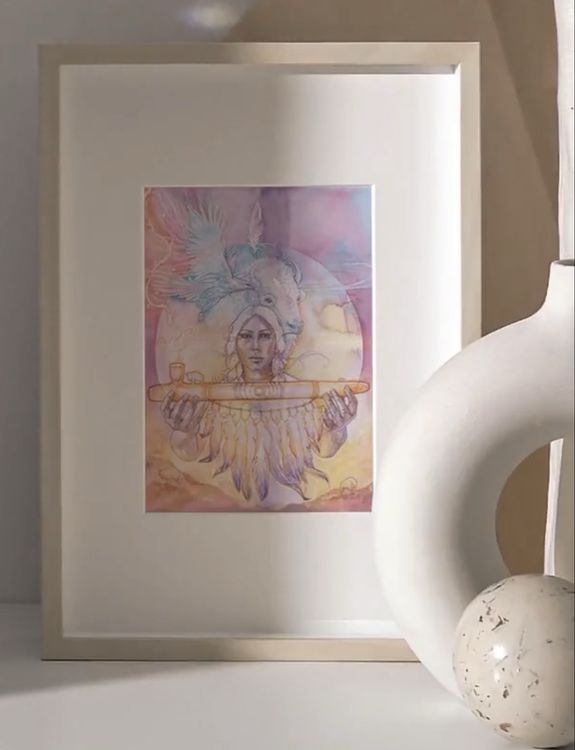 Bild von SoulBirdArt Roberta Orpwood „White Calf“ A4 (Neu (gemäss ...