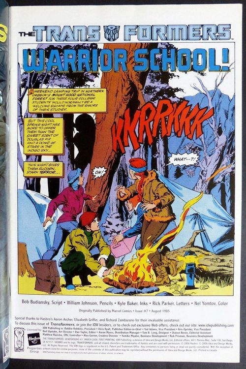 TRANSFORMERS GENERATION #1 IDW 2006 ORIGINAL IN ENGLISH (Gebraucht) in ...