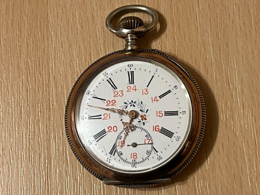 Antike Taschenuhr Remontoire Cylindre 10 Rubis Silber (Gebraucht) in ...