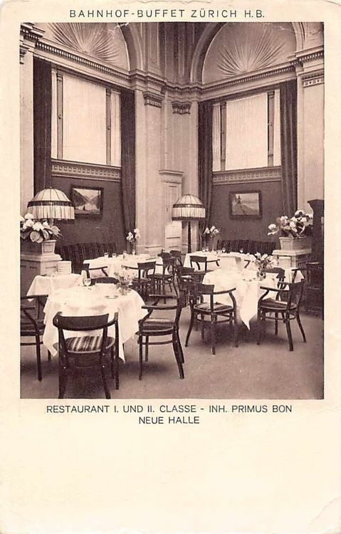 Schöne alte Postkarte ZÜRICH Bahnhof-Buffet Hauptbahnhof | Kaufen auf Ricardo