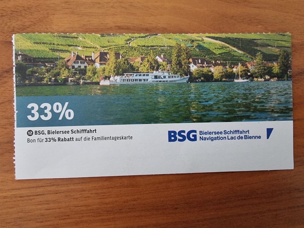 Bielersee Schifffahrt 33% auf die Familientageskarte (Neu und originalverpackt) in Zumikon für ...