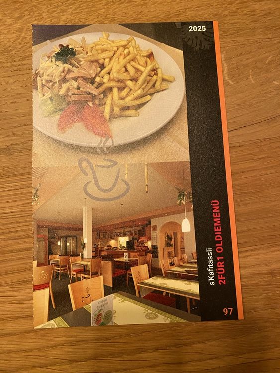 2:1 Gutschein für Oldiemenü in Schinznach-Dorf (Neu (gemäss Beschreibung)) in Liestal für CHF 1 ...