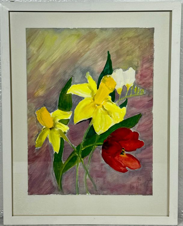 Stilleben Aquarell unleserlich Signiert | Kaufen auf Ricardo