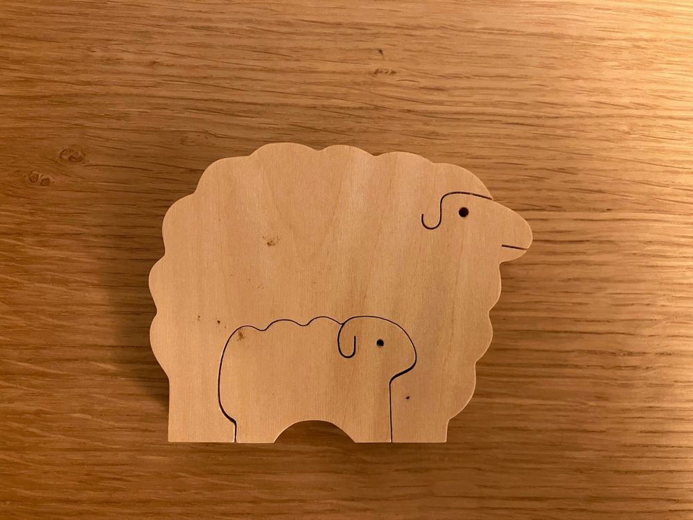 Naef Holzpuzzle „Schafpaar“ – Design Sabu Oguro – Swiss Made (Gebraucht ...