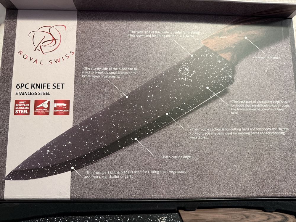 Royal Swiss Messer-Set, 6-teilig, neuwertig, Top Zustand! (Neu und ...