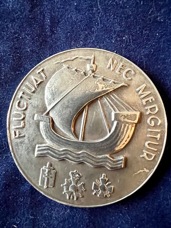 Silbermedaille Fluctuat nec Mergitur Paris (Gebraucht) in Ueberstorf ...