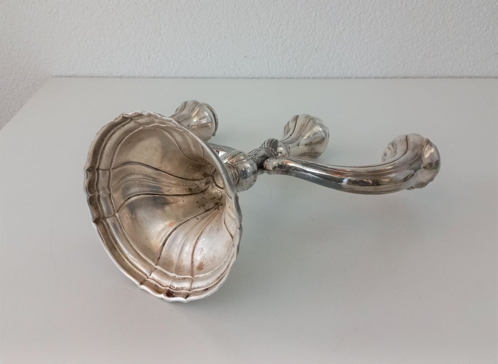 Alpacca Kandelaber 3-Armig - schwerversilbert von Wellner (Gebraucht ...