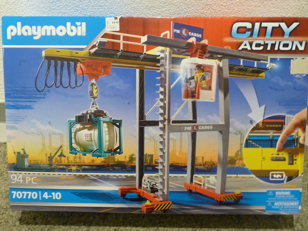 playmobil Portalkran 70770 ungeöffnete Packung 94 Teile NEU | Kaufen ...