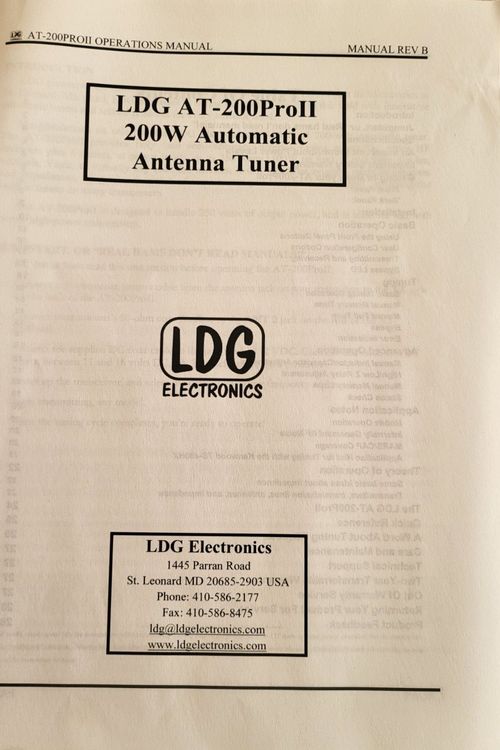 LDG AT-200ProII Desktop Antennen Tuner | Kaufen auf Ricardo