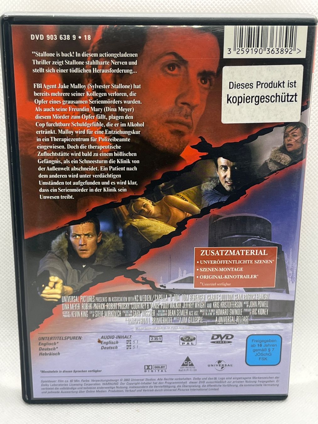 Sylvester Stallone - D-TOX - Im Auge der Angst (Gebraucht) in Hinterkappelen für CHF 1 – mit ...