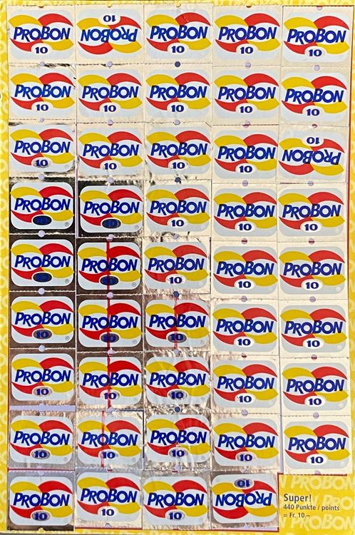 44x ProBon à 10 / ganze Karte mit ProBon (Gebraucht) in Dietlikon für ...