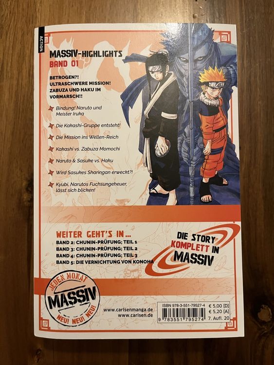 Naruto Massive Band 1 (Neu (gemäss Beschreibung)) in Delémont für CHF 5 ...