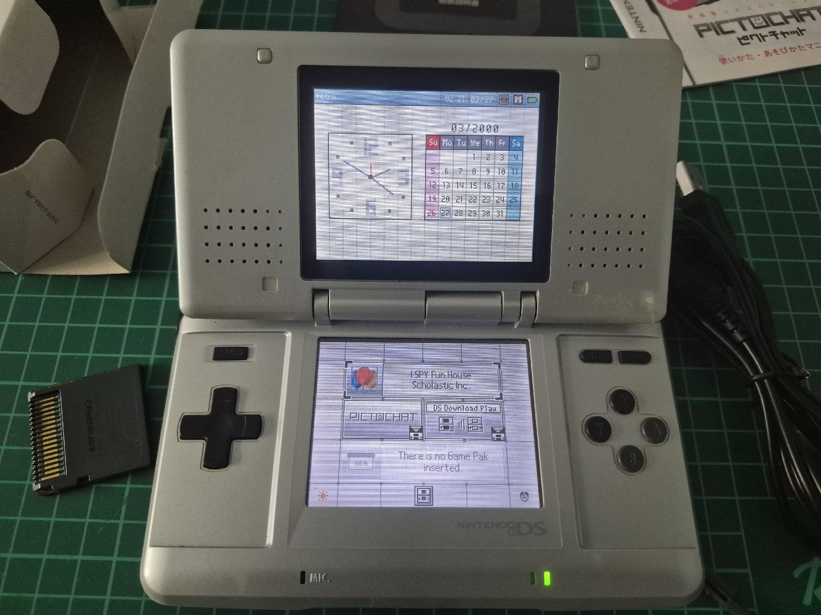 Nintendo DS Silver, Complete in Box - Vintage Gaming! in ovp (Gebraucht ...
