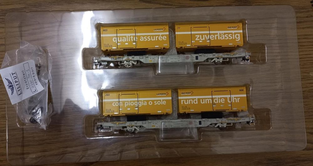 Liliput 240035 Containerwagen der Schweizer Post Set 1 (Gebraucht) in ...