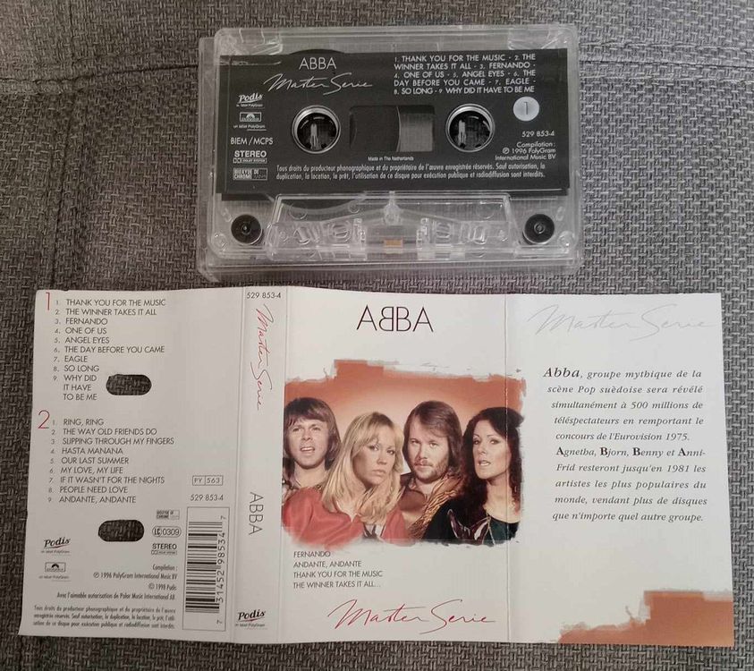 ABBA – ABBA / cassette MC 1998 - Master Serie (Gebraucht) in Le Locle ...