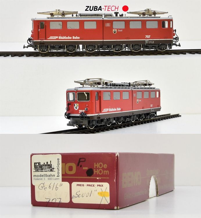 Bemo 1254/7 E-Lok Ge 6/6 RhB, H0m Analog | Kaufen auf Ricardo