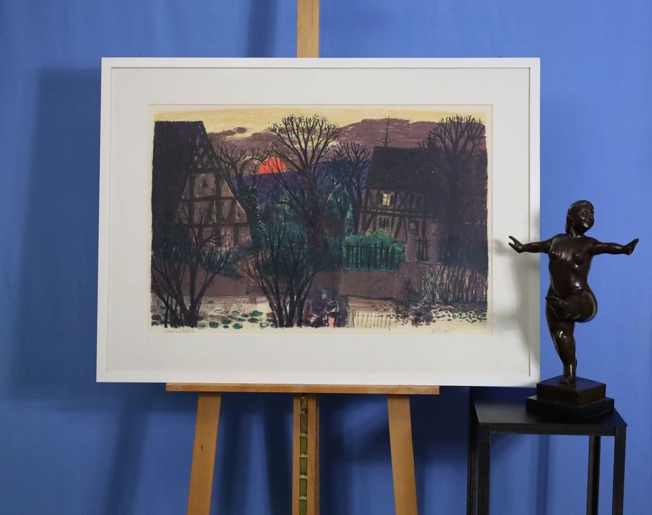 Heinz Keller 1928-2019, grosser Holzschnitt, handsigniert (Gebraucht) in Zug für CHF 45 – nur ...