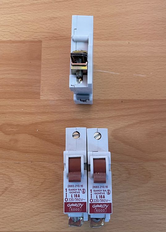 3x disjoncteurs Gardy SA 220/380V L16A (Gebraucht) in Renan BE für CHF ...