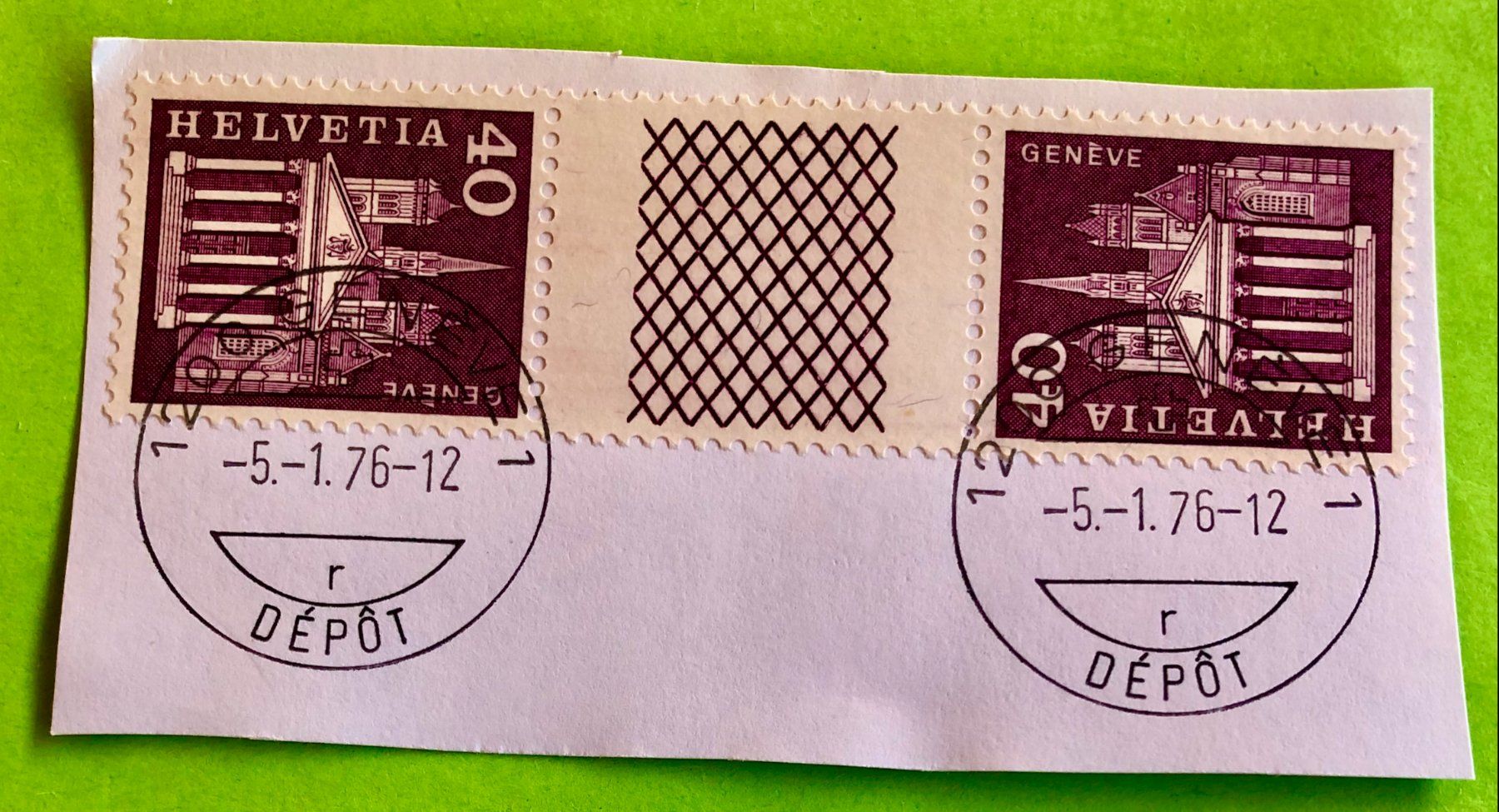 Nr.S 68 Motive und Baudenkmäler GESTEMPELT Geneve (9) (Gebraucht) in ...