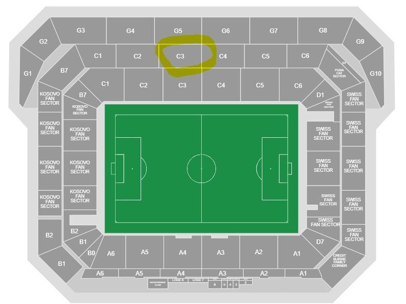 3 TOP Tickets (Sektor C3) Nati Schweiz - Kosovo (Neu und ...