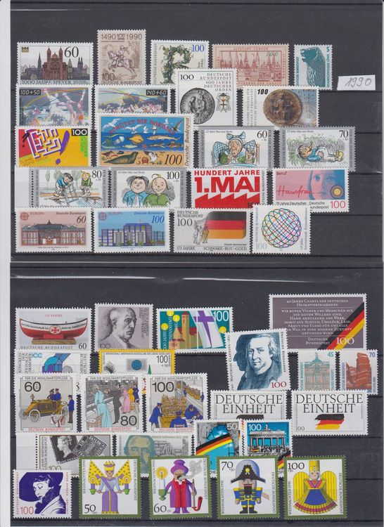 BRD 1990 Mi.Nr. 1444-1487 ** vollständig postfrisch | Kaufen auf Ricardo