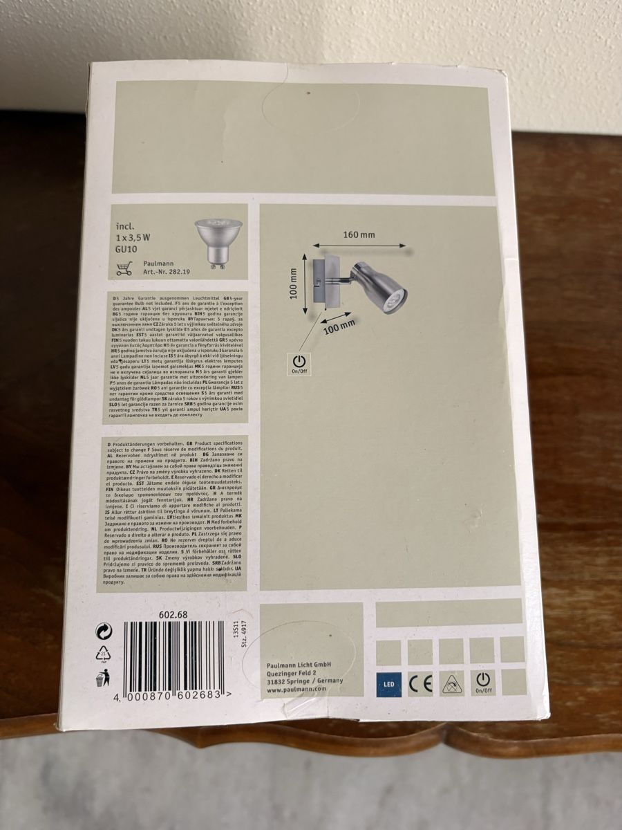 Paulmann Meli Spotlight, 1x3.5W, GU10, Neu (Neu (gemäss Beschreibung ...