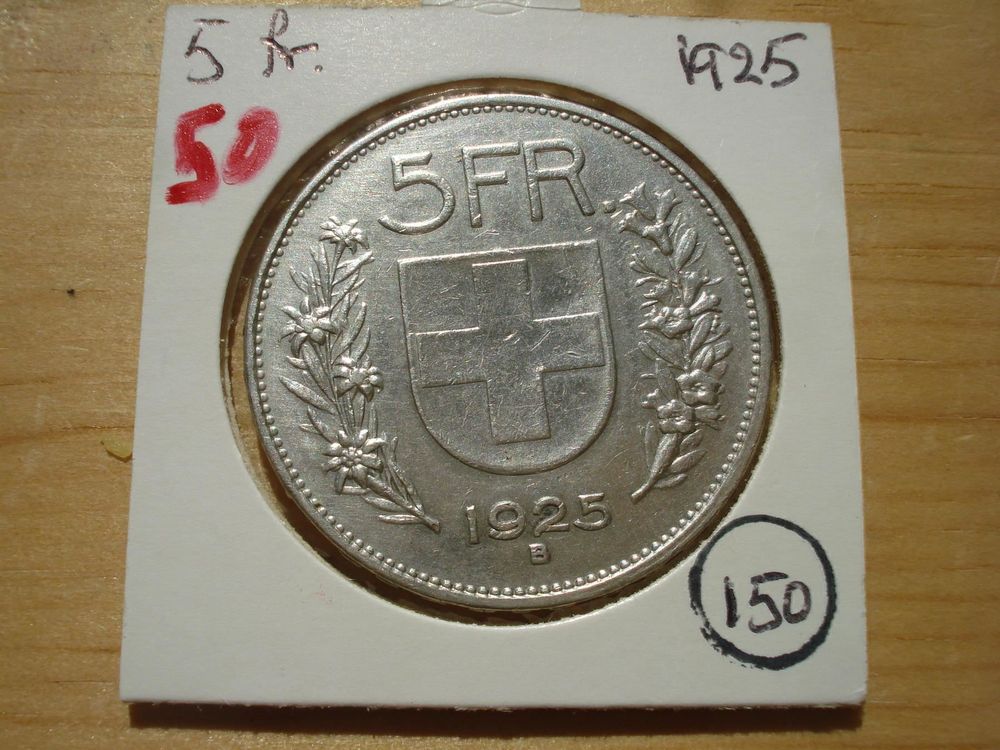 (50) 5 Franken 1925 (D'occasion) à Erlach pour CHF 169 – avec livraison | Acheter sur Ricardo