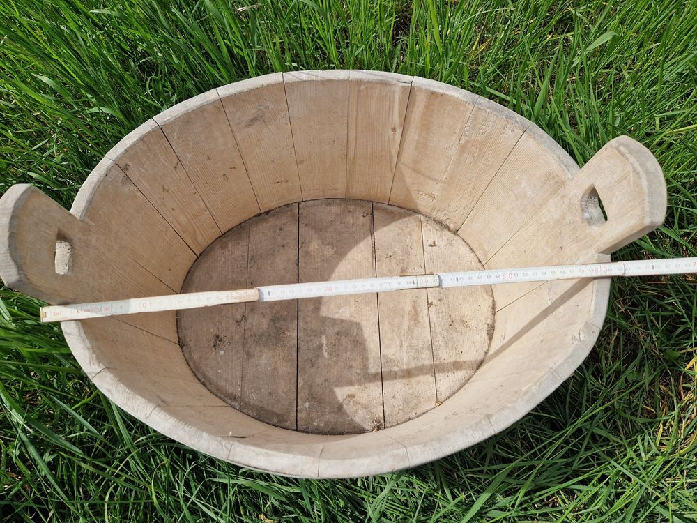 Alter Holz Zuber, Bottich, Wanne, ev.Antik | Kaufen auf Ricardo