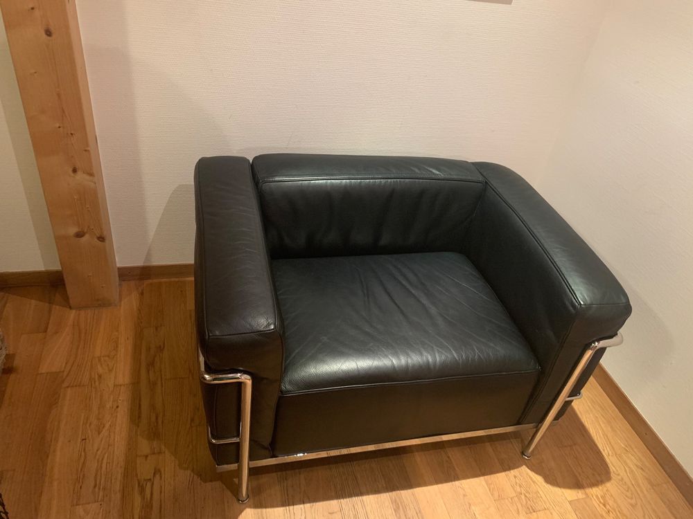 Original Sessel LC3 von Cassina Leder Schwarz | Kaufen auf Ricardo