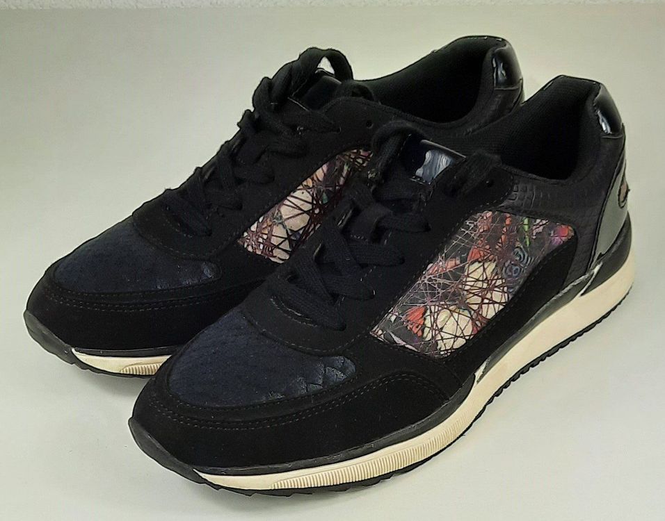 GRACELAND Damen Sneaker Mit Schönem Muster Schwarz Gr. 39 (Neu (gemäss ...
