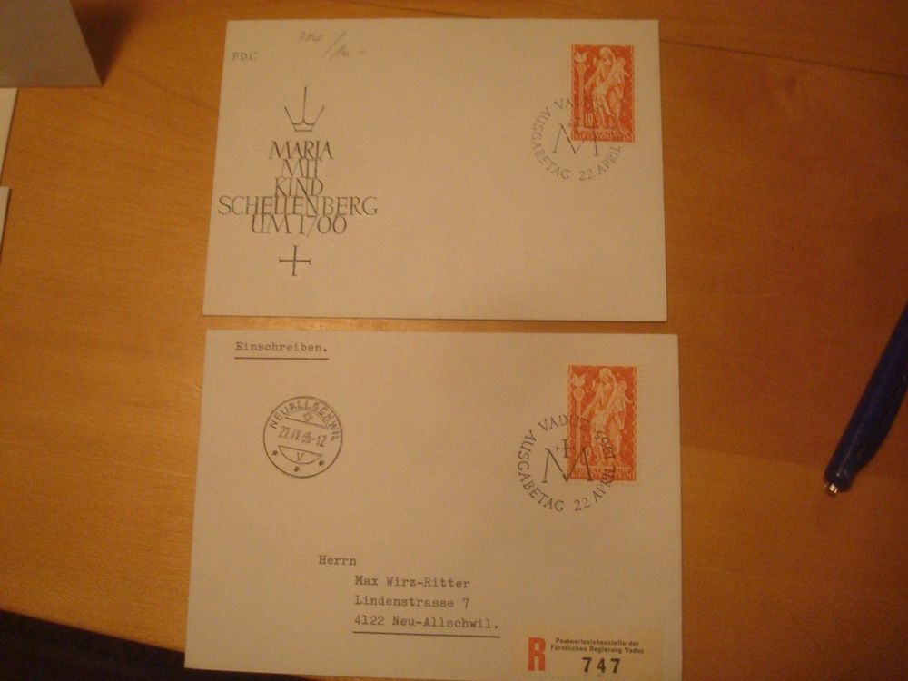 FL 1965 Maria von Schellenberg FDC mit Stempel Neuallschwil | Kaufen ...