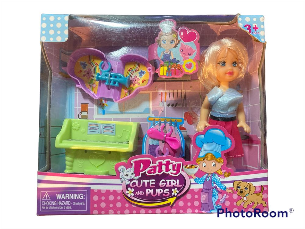Patty cute girl and Pups Spielset / Puppe mit Zubehör (Neu und ...