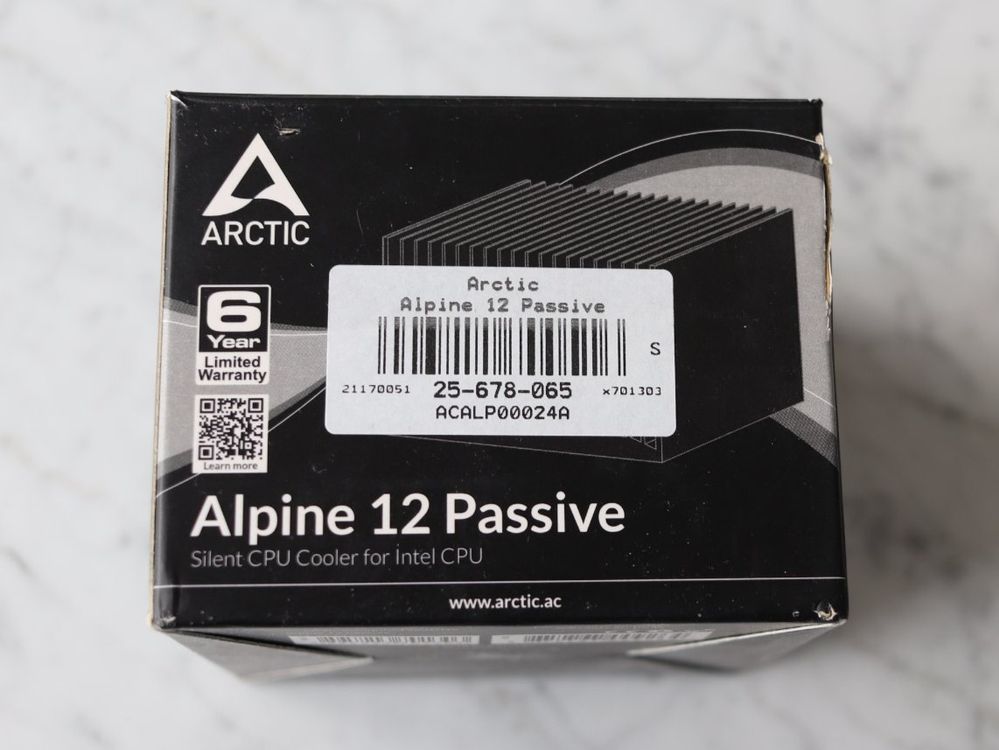 ARCTIC Alpine 12 Passive CPU Kühler | Kaufen auf Ricardo