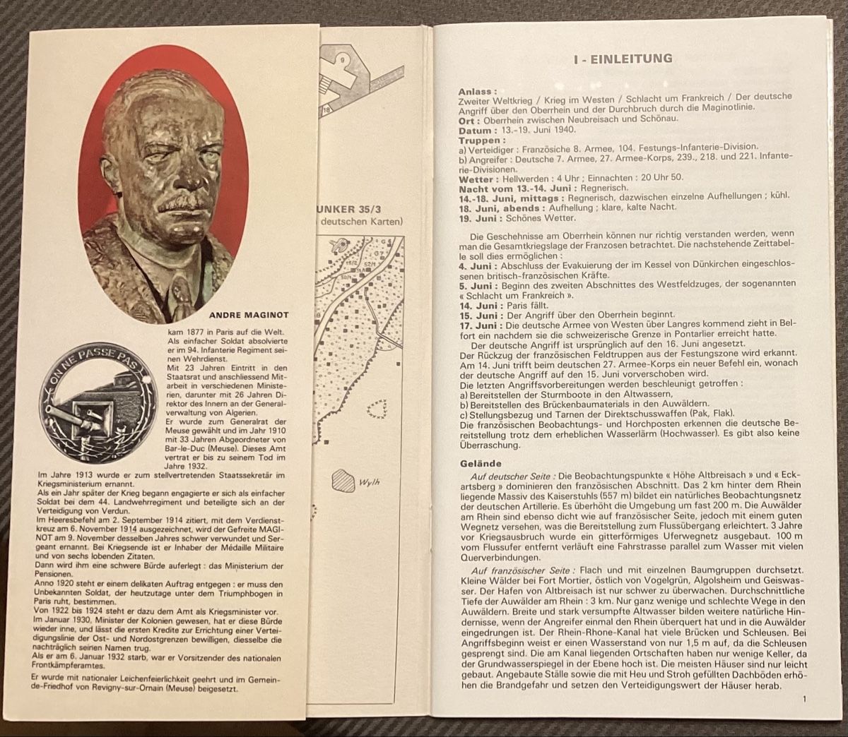 Elsass, Maginot Panzerwerk Nr. 35/3, Marckolsheim(Elsass) (Gebraucht ...