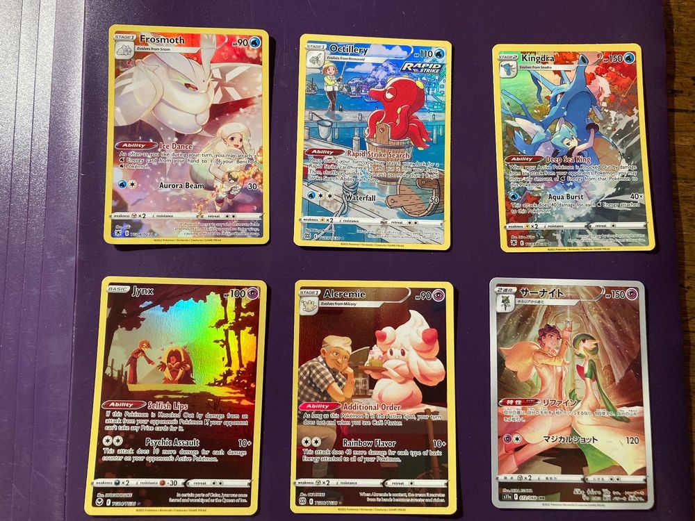 6 x English Pokémon Cards Character rare full art LOT | Kaufen auf Ricardo