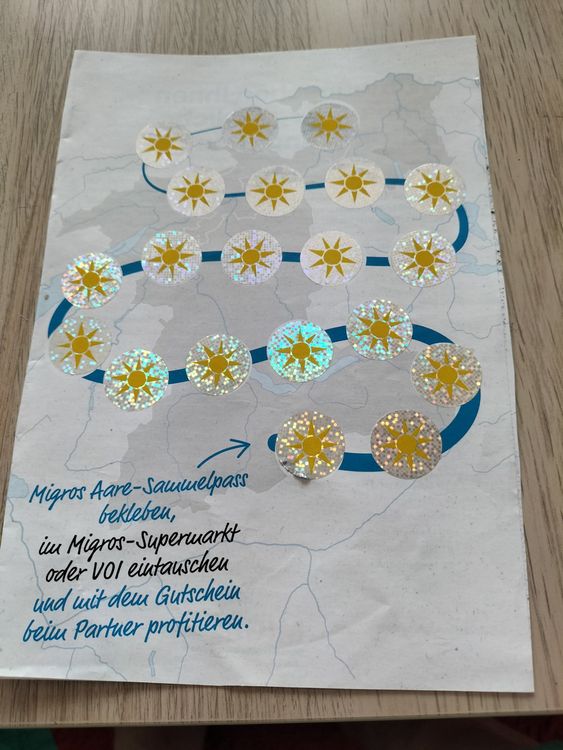 MIGROS AARE SAMMELPASS 1 VOLLE KARTE (Neu (gemäss Beschreibung)) in Urtenen-Schönbühl für CHF 8 ...