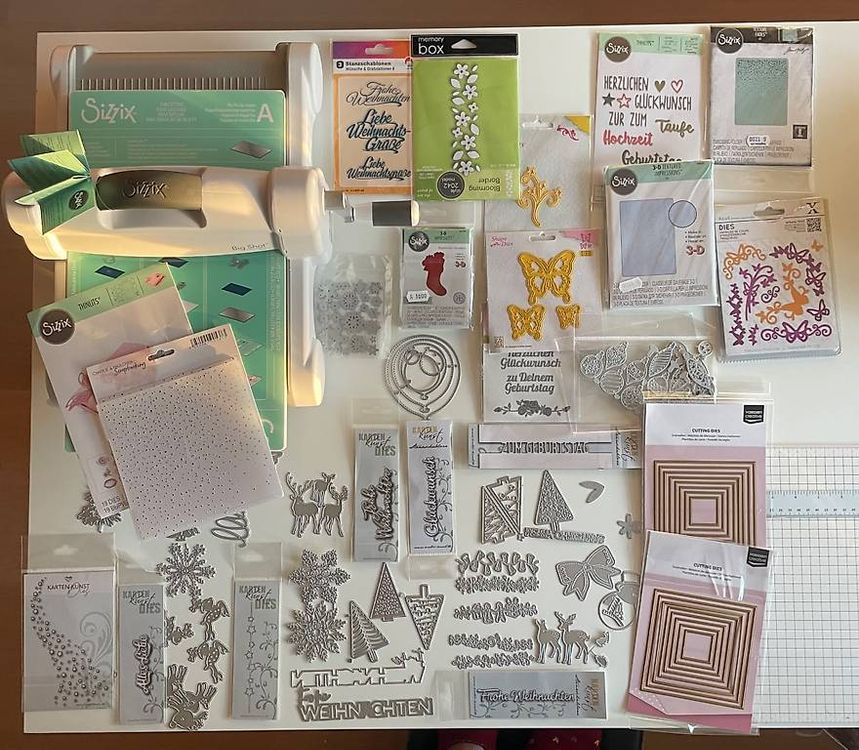 Sizzix BigShot A4 + Zubehör grosses Bastel Paket Stanzen... (Gebraucht ...