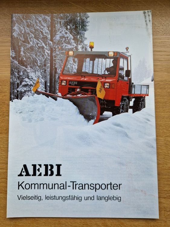 Original Prospekt Aebi Kommunal Transporter TP27 TP47 TP67 (Gebraucht) in Dürnten für CHF 45 ...
