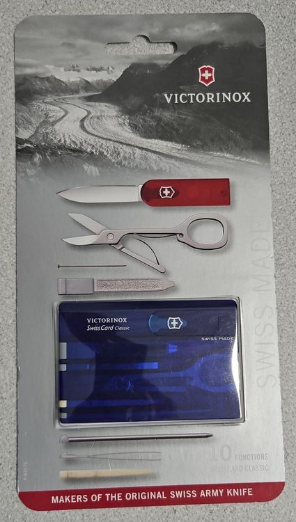 VICTORINOX SWISSCARD CLASSIC BLUE 10 FUNCTIONS (Neu und ...