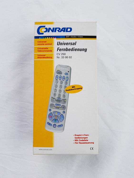 Conrad Universal Fernbedienung CV 250 OVP | Kaufen auf Ricardo