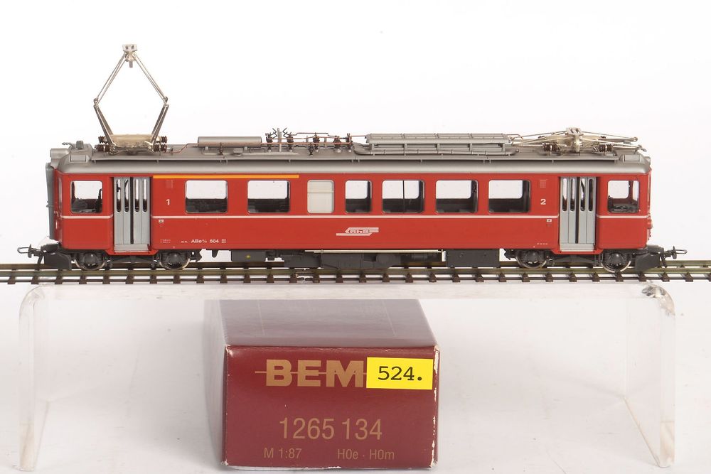 BEMO RhB Triewagen ABe 4/4, OVP, Sp. H0m, analog, 1265 134 | Kaufen auf ...