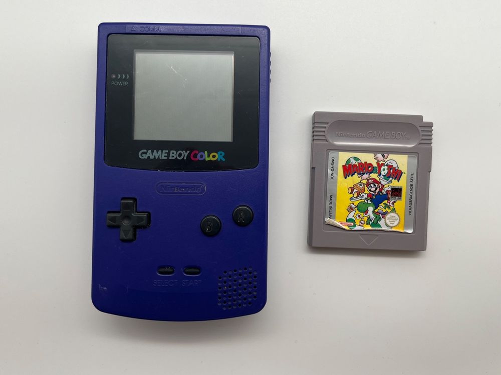 Gameboy Color + Mario Yoshi blau lila Original Nintendo | Kaufen auf ...