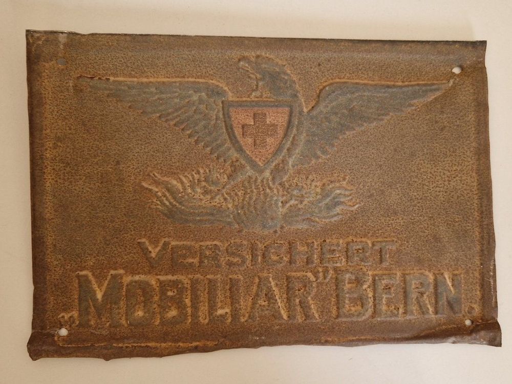 Die Mobilar Bern Blechschild kein Email | Kaufen auf Ricardo