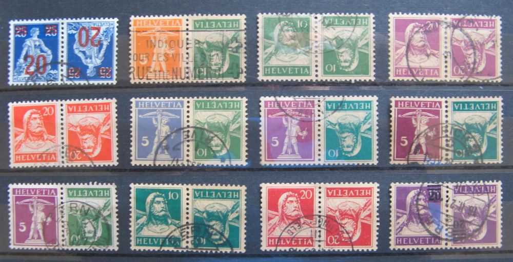 Kehrdrucke Top Lot gestempelt, Kat. 350.-- | Kaufen auf Ricardo