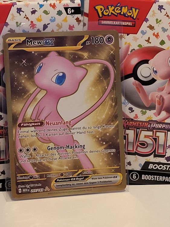 Pokemon Serie 151 Deutsch Mew ex gold NEU (Neu (gemäss Beschreibung ...