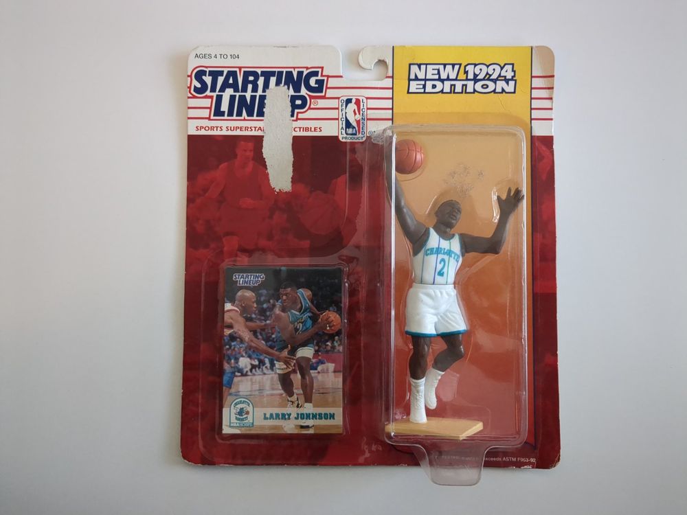 1994 Starting Lineup NBA Hornets - Johnson Action Figure (Neu und ...