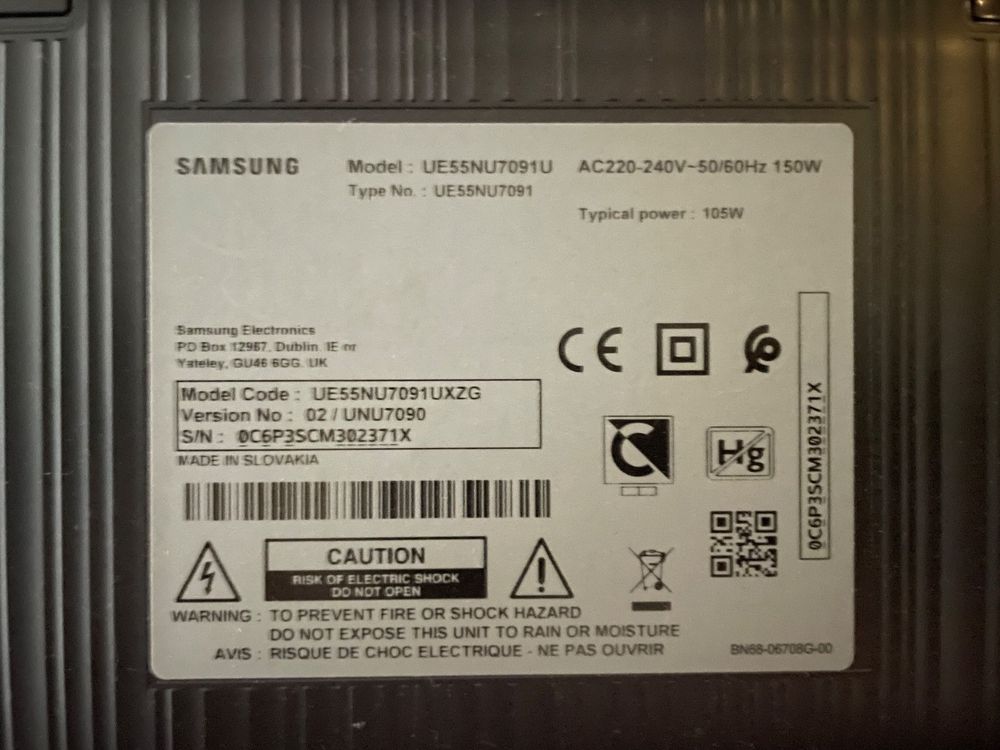 Samsung TV 55 inches UHD 7 series NU7000 class | Acheter sur Ricardo