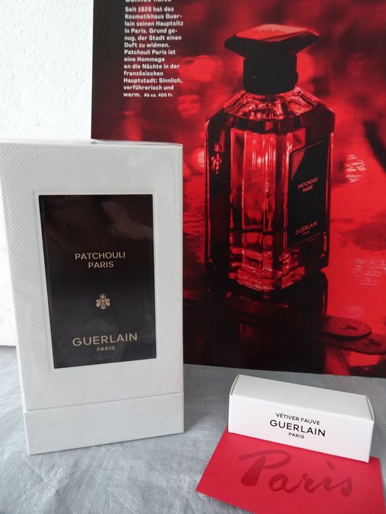 GUERLAIN PARFUM *PATCHOULI PARIS* 100m OVP VETIVER FAUVE 2ML (Neu und ...